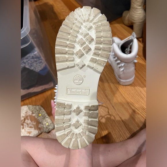 Timberland | Shoes | Timberland Custom White Spiked Leather Boots Rare ...